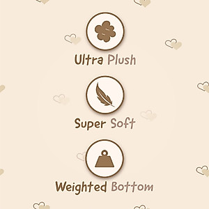 Squirrel Products Cuddle Mates Stuffed Otter Anxiety Stuffed Animal Plush Toy, 14 Inch Otter Plush with Super Soft Minky Fabric, Sea Otter Stuffed Animal for Kids