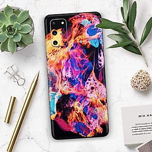 DesignSkinz Liquid Abstract Paint V74 Protective Vinyl Decal Wrap Skin Cover Compatible with The Samsung Galaxy S20 (Screen Trim & Back Glass Skin)