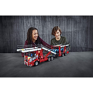 LEGO Technic Car Transporter 42098 Toy Truck and Trailer Building Set with Blue Car, Best Engineering and STEM Toy for Boys and Girls (2493 Pieces)