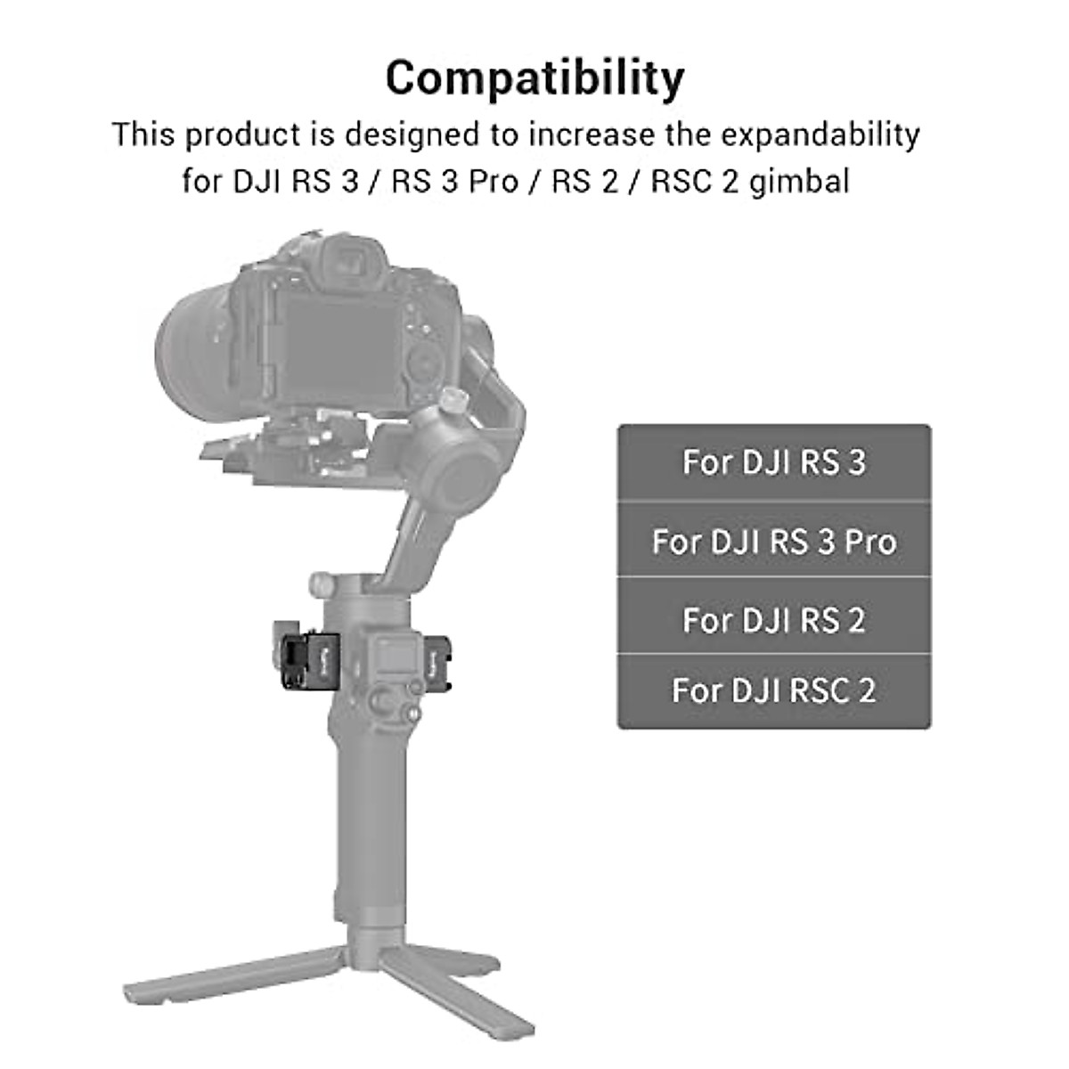 SmallRig NATO Clamp Accessory Mount for DJI RS 2 / RSC 2 / RS 3 / RS 3 Pro / RS 3 Mini Gimbal - 3025