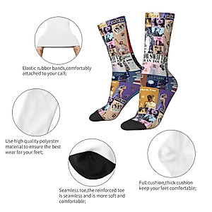 Singer Cool Socks For Men Women Fun Novelty Crew Socks
