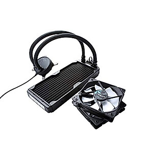 Fractal Design Celsius S24-240 mm Radiator - Silent Liquid CPU Cooler - PWM - Intelligent Controls - 2X Fractal Design Dynamic X2 PWM GP-12 120Mm Silent Fans Included - 1/4" Fitting - Black