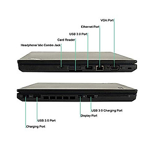 Lenovo ThinkPad T450 14-Inch Laptop (Intel Core i7-5600U 2.6GHz, 16GB Ram, 480GB SSD, Windows 10 Pro) (Renewed)