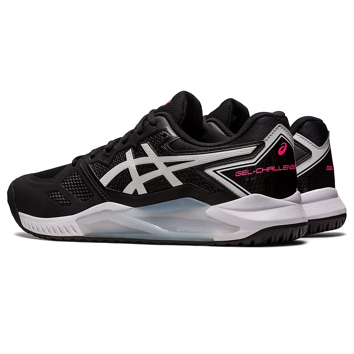ASICS Men's Gel-Challenger 13 Tennis Shoes, 10, Black/HOT Pink