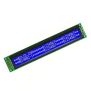 SaiDian 1Pcs HD44780 40x2 4002 LCM Character LCD Display Module 5V White on a Blue Background
