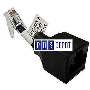 Pos-Depot.com Aloha NCR Radiant Printer Pigtail Adapter RJ-12 to RJ-45 CB10347 497-0483136 497-0514371