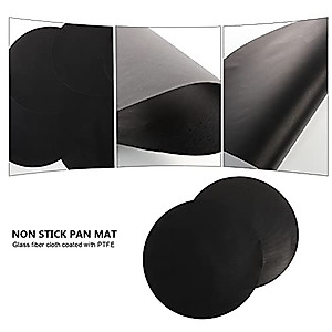 Cabilock Microwave Airfryer 6pcs Air Fryer Oven Liners Non- Stick Air Fryer Oven Mat Toaster Oven Microwave Bottom Mat Pizza Baking Pads for Air Fryers Steaming Cooking Silicone Air Fryer