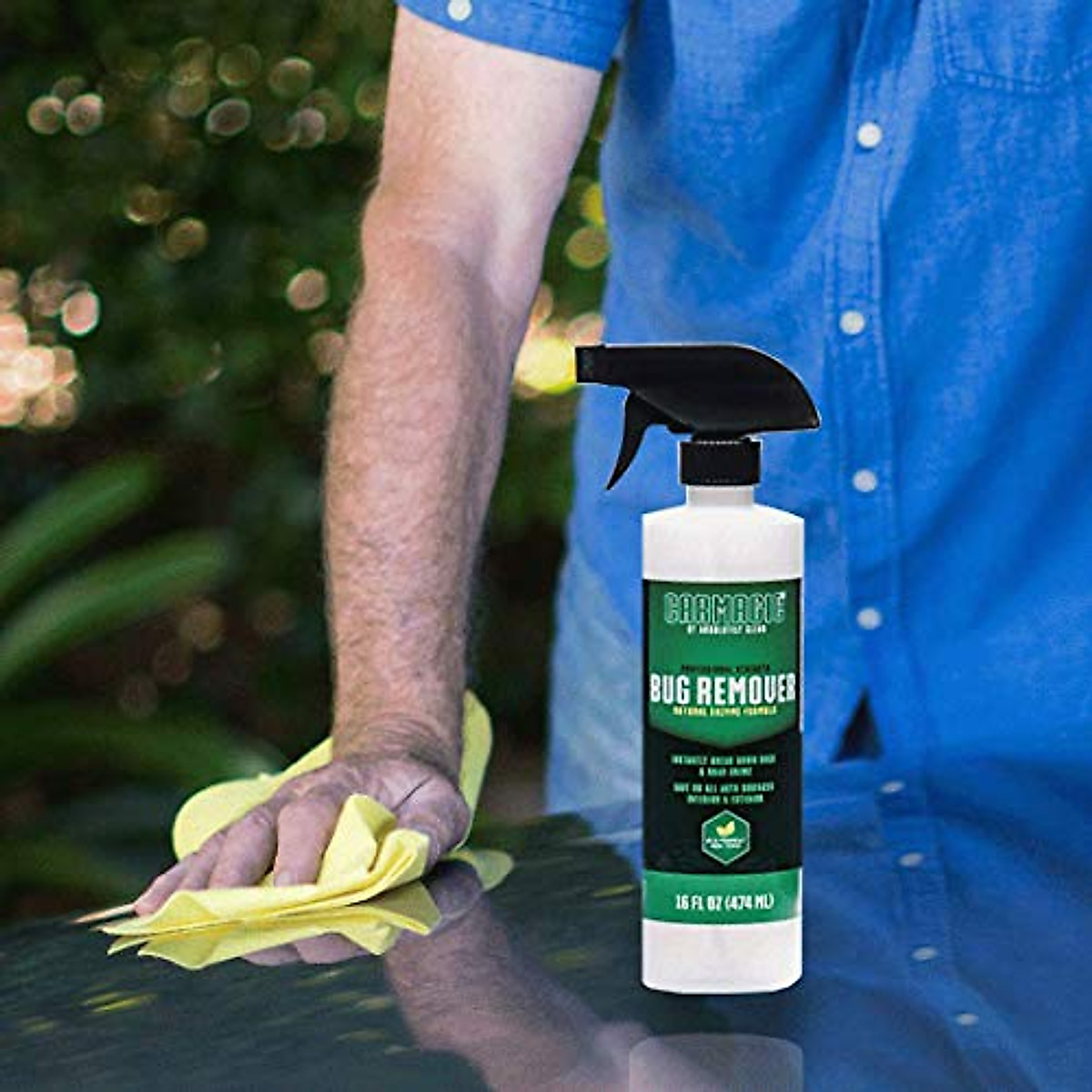 Absolutely Clean CarMagic Bug Remover - Heavy Duty Cleaner | Instant Bug & Grime Remover | Perfect for Cars, Trucks, Motorcycles, Boat | USA Made (16oz Spray Bottle)