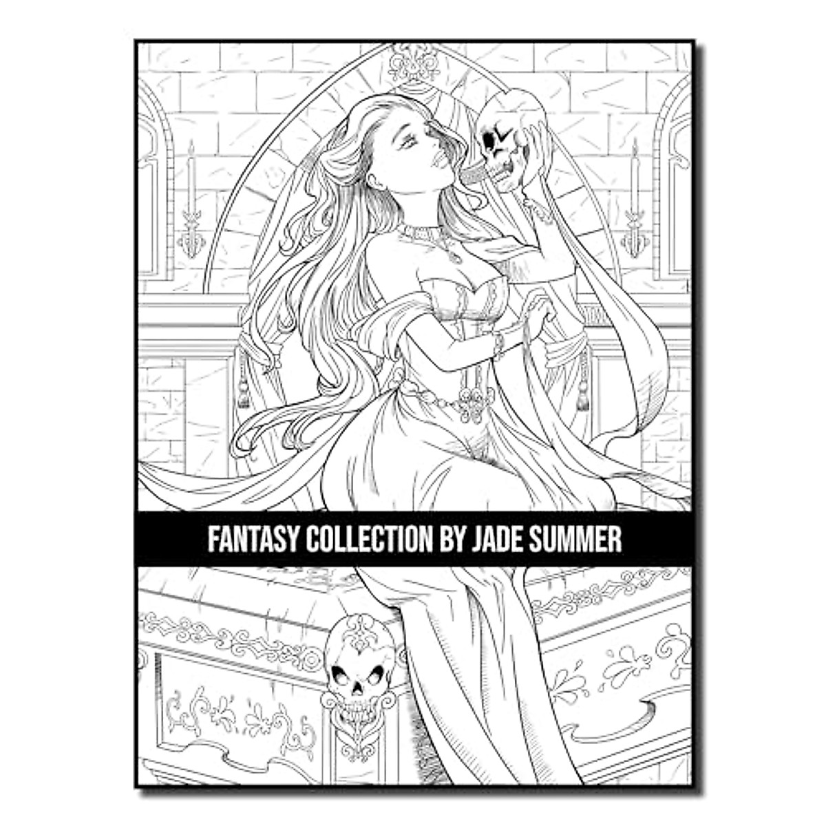 Fantasy Collection: An Adult Coloring Book with 100+ Incredible Coloring Pages of Mermaids, Fairies, Vampires, Dragons, and More!