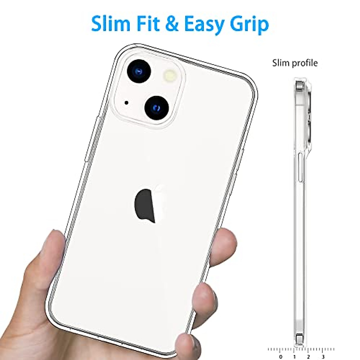 JJGoo Compatible with iPhone 14 Plus Case Clear, Transparent Soft Shockproof Protective Slim Thin Bumper Cover Phone Case for iPhone 14 Plus - 6.7 inch 2022