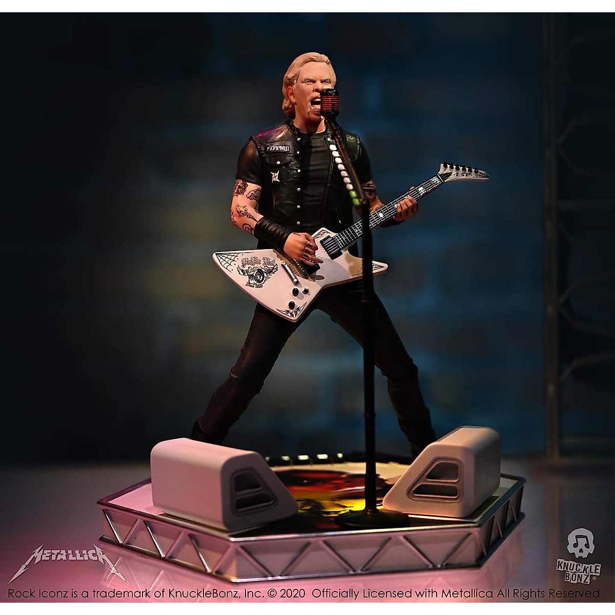 Knucklebonz - James Hetfield (Metallica) Limited Edition Collectible Statue (only 3000 Created) - Rock Iconz, Officially Licensed, Includes CoA