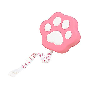 DOITOOL1pc Cartoon Cat Paw Modeling Tape Measure Portable Small Tape Measure Tool Practical Tools