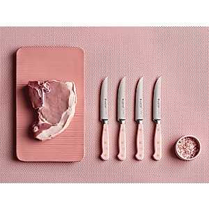 WÜSTHOF Classic Pink Himalayan Salt 4 Piece Steak Knife Set