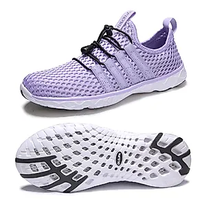 DLGJPA Women's Lightweight Quick Drying Water Shoes for Beach or Water Sports Slip On Walking Shoes