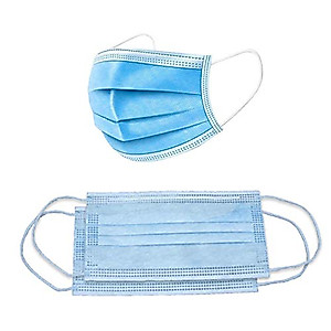 50 PACK Face Mask 3 ply Disposable Protection Masks Mouth Cover. High Permeability Breathpure, No Odor and Winters Comfortable, for Adults Man and Womens, Ships from USA