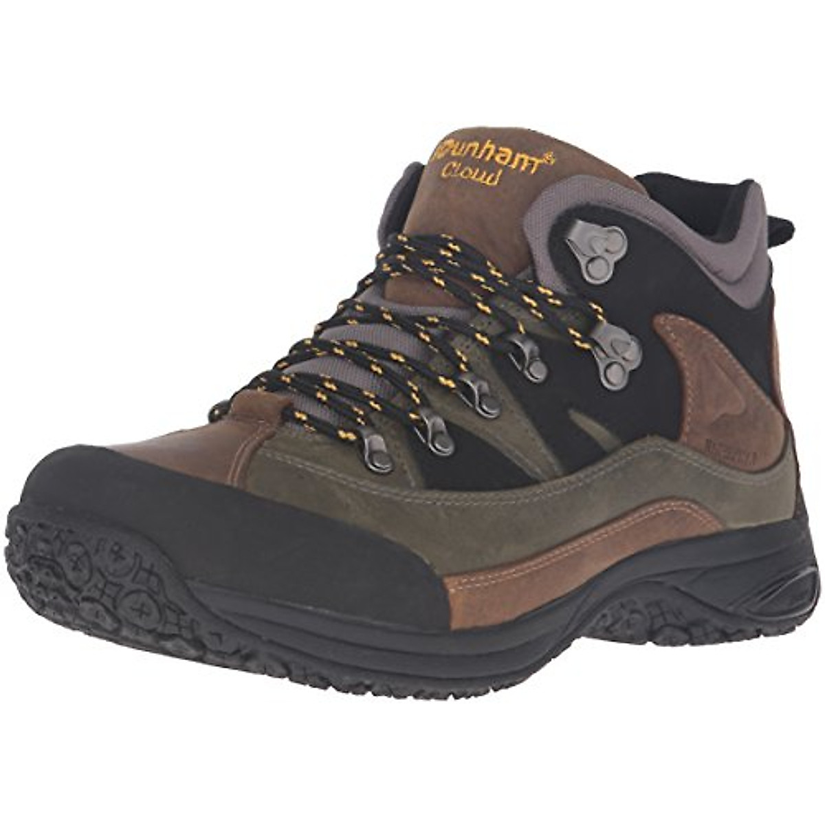 Dunham Mens Cloud Waterproof Boot Hiking-shoes, Green/Grey, 11.5 Wide US
