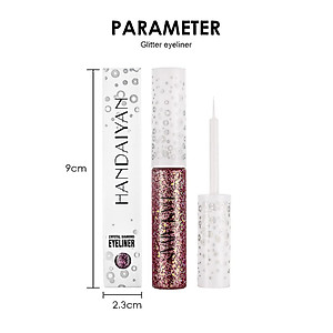 Eyret Green Liquid Eyeshadow Long Lasting Glitter Eyeliner Party Sparkle Sequins Eyeshadow Beauty Cosmetic Makeup for Women and Girls (C-Green)