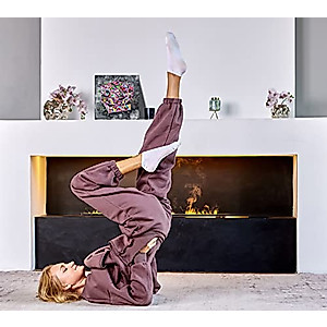 ZHAOSHOP Pink Wall Decor - Banksy Canvas Wall-Art for Bedroom - Graffiti Wall Art Poster - Abstract Painting Pop Art Ready to Hang Size 14"x 14"