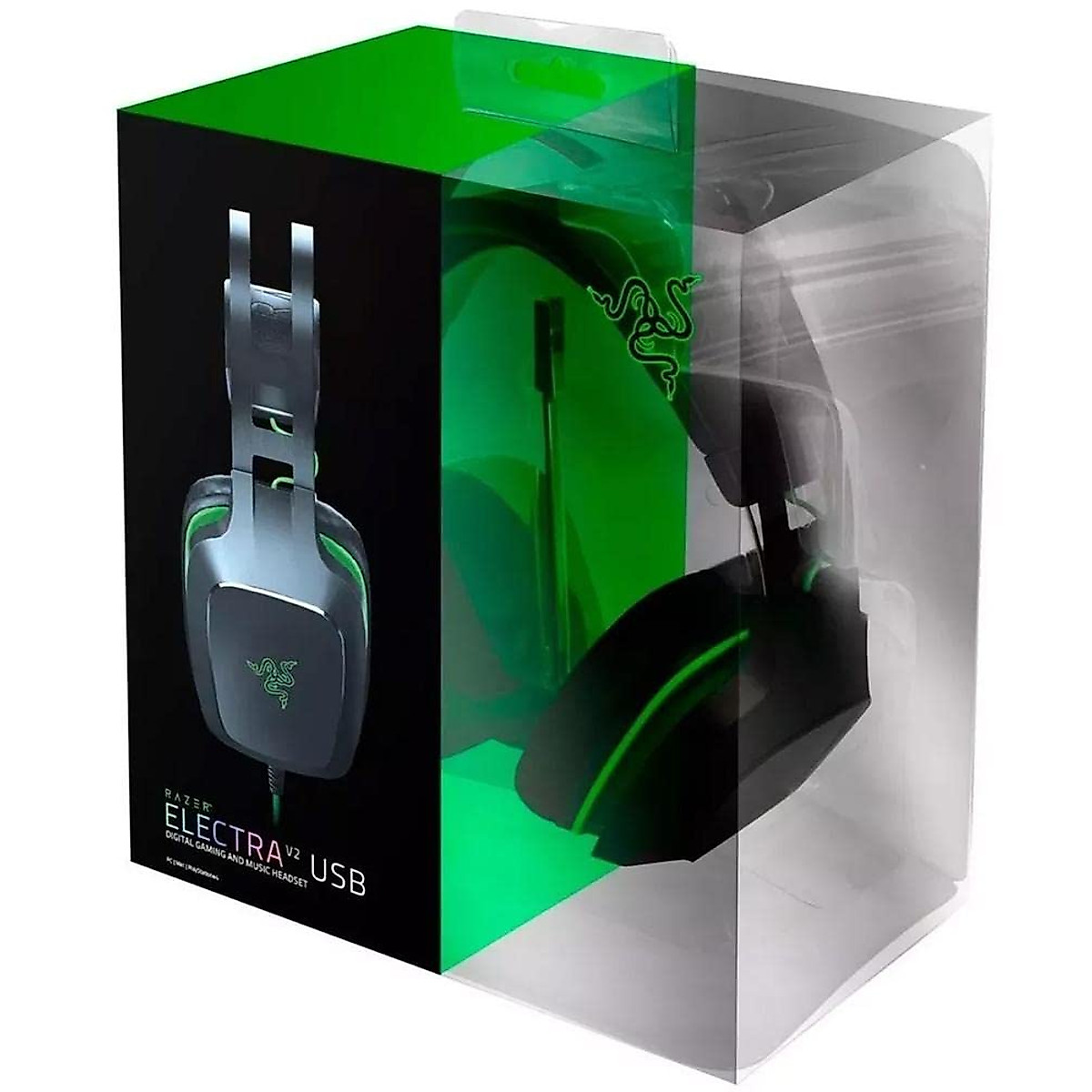 Razer Electra V2 USB: 7.1 Surround Sound - Auto Adjusting Headband - Detachable Boom Mic with In-Line Controls - Gaming Headset Works with PC & PS4 (RZ04-02220100-R3U1)