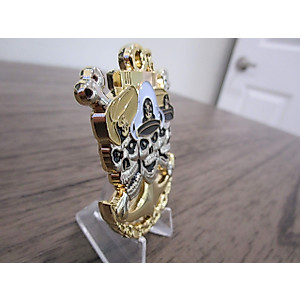 United States Navy Ask The Chief 3 Skulls Chief Petty Officer Challenge Coin