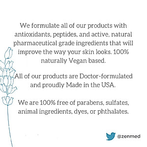 ZENMED Gentle Facial Cleanser 6 oz for Women and Men - All-in-One Cleanser Face Wash | Hydrating Cleanser & Gel Cleanser for Sensitive Skin | Natural, Organic Facial Wash - USA Made