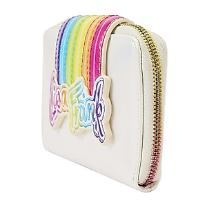 Loungefly Lisa Frank Rainbow Logo Zip Around Wallet