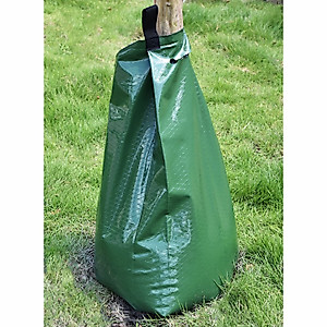 DUALRAIN Slow Release PE Tree Watering Bag Ring Bladders Water Deep Automatic Drip Irrigation Drippers Root Waterer Globe Soaker for New Plant Trees Trunk 20 Gallon (1 Pack)