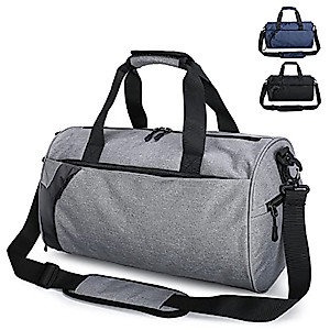 40L Sports Gym Bag, Travel Duffel Bag, Multifunctional Fitness Bag with Wet Pocket & Shoes Compartment for Women & Men (A1.gray, 40L)
