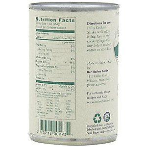 Bar Harbor Seafood Stock - Maine Seafood Essence, Gluten-Free, All-Natural Ingredients - Ideal for Soups, Stews, and Seafood Dishes - 15 oz Can (Pack of 6)