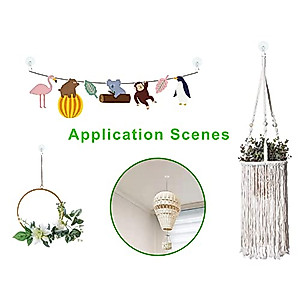 FancyOS Adhesive Ceiling Hanging Hook 3cm Disc Nano Viscose with Spring Binding Rings, Powerful Poster Party/Wedding/Ceremony Decoration Holder, Lights Hanger 20Pcs