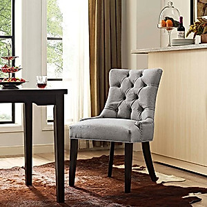 America Luxury - Chairs Modern Contemporary Urban Design Kitchen Room Dining Chair, Grey Gray, Fabric