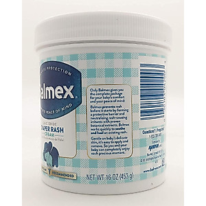 Balmex Diaper Rash Cream With Zinc Oxide 16 oz (Pack of 3)