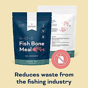 Infinity Soil - Fish Bone Meal - Sustainable and Natural Soil Amendment - Made from Dried Fish Bones - A Natural Source of Phosphorus and Calcium - 1 LB