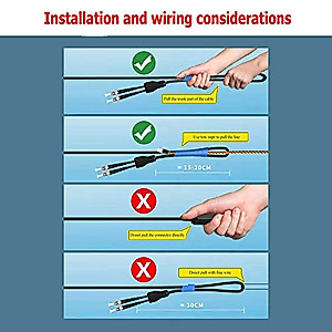 Jeirdus 5Meters 16FT LC to ST 10/40/100Gbs OM4 Outdoor Armored Duplex 50/125 Fiber Optic Cable Jumper Optical Patch Cord Multimode 5M LC-ST