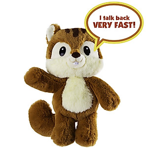 Mighty Mojo Talk Back Plush - Repeats What You Say Super Fast, Mimicry Electronic Record, Talk Back Toy for Kids, Perfect Early Learning Gift (Mouse)