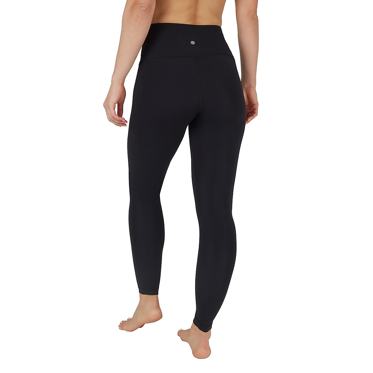 Yogalicious High Waist Ultra Soft Lightweight Leggings - High Rise Yoga Pants - Black Nude Tech 28" - Large