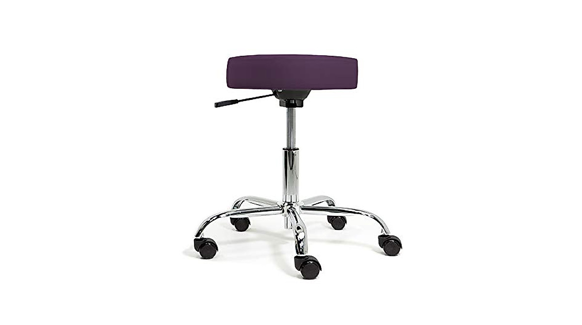 EARTHLITE Pneumatic Rolling Stool for Massage & Medical Use