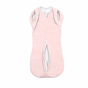 SwaddleMe Arms Free Convertible Pod – Size Large, 3-6 Months, 2-Pack (Tumbling Tulips) Zip-up Baby Swaddle Helps Transition to Arms Out Sleep for Safe Rolling and Self-Soothing