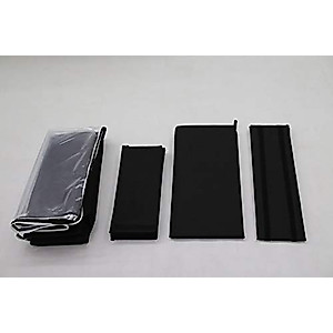 BENIZZA Under Bed Shoe and Clothes Storage Organizer - Customizable & Adjustable Dividers, Perfect Container for Under Bed or Closets, Sturdy Sides and Bottom, Large Shoes, Kids Men Women (Black)