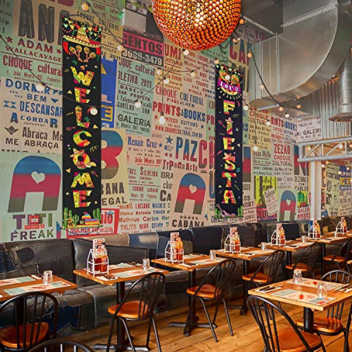 Mexican Fiesta Welcome & Fiesta Party Banner Decorations