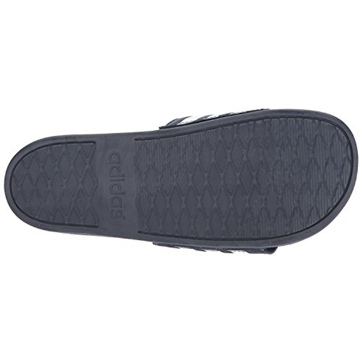 adidas Women's Adilette Comfort Slides Sandal, Collegiate Navy/White/Collegiate Navy, 8