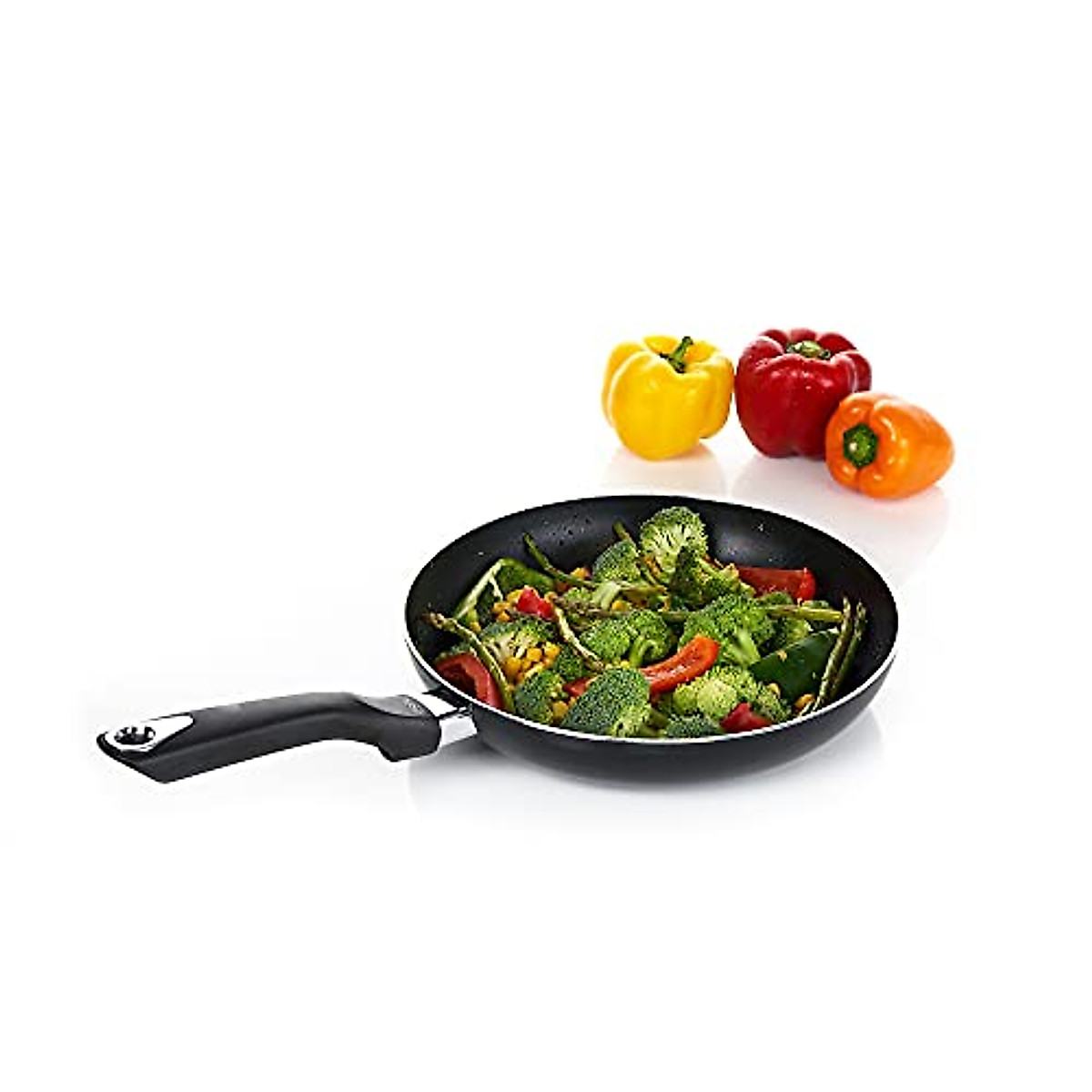 IMUSA USA Black 10" Nonstick Bistro Saute Pan