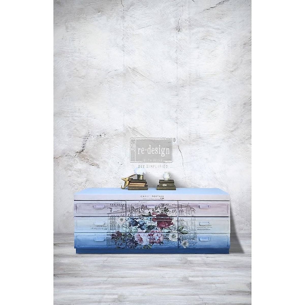 Redesign DÉCOR TRANSFERS® – Imperial Garden Size 44"x30", Cut INTO 6 Sheets 655350635534 Rub on Transfer for Wall or Furniture Decoration