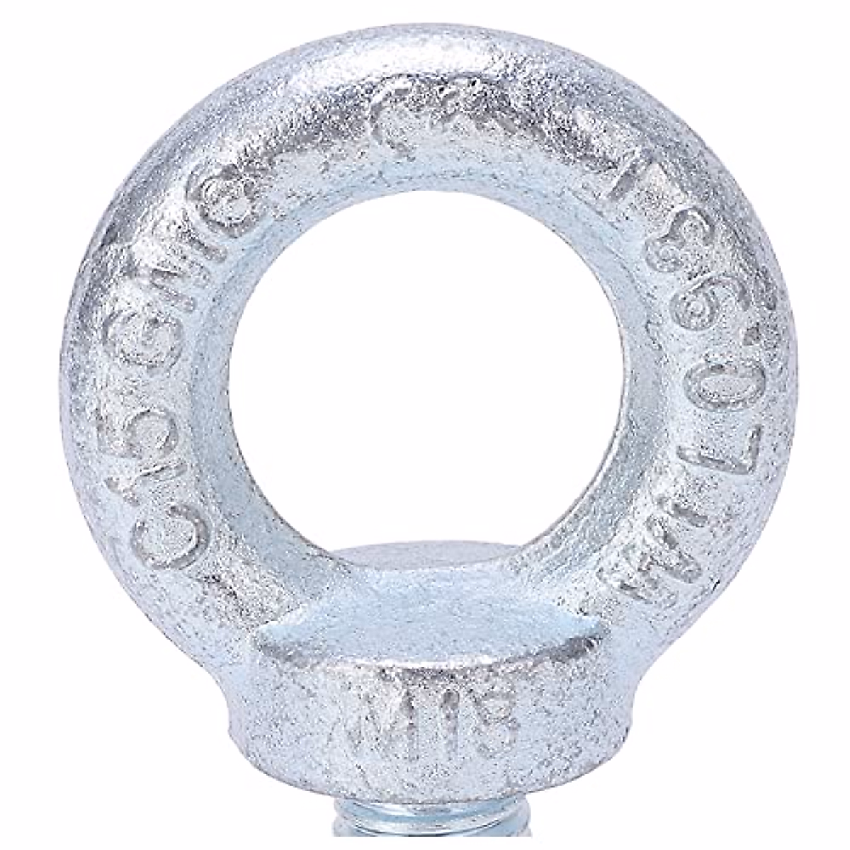 Lifting Ring Bolts, 2PCS Eyebolt Screws Galvanized Q235 Steel for Marine for Machinery Devices(M18)