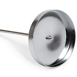 Juvale Receipt Holder - 6 Pack Ticket Stabbers, Stainless Steel Receipt Spike, Check Spindle for Restaurant, Office and Kitchen, Black and Silver, 2.75 x 5.5 Inches