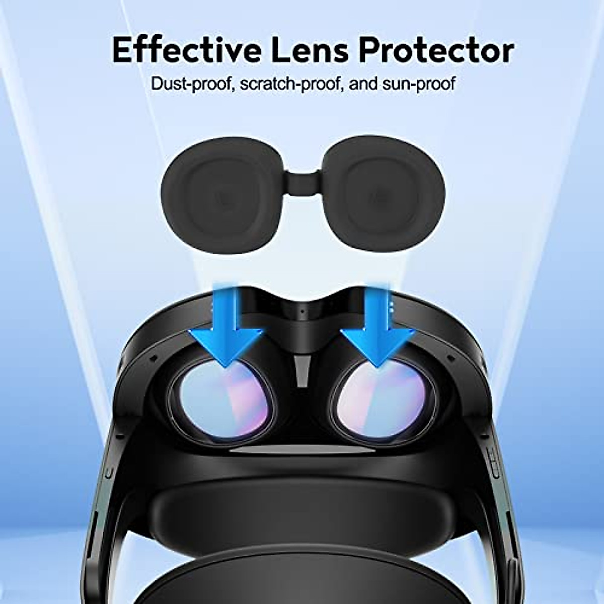 XIAOGE Controller Grips for Meta Quest Pro Accessories with Charging-without-Removing Design and Adjustable Anti-Throw Wrist Knuckle Strap, Silicone Anti-Slip Case Shell Protector for Quest Pro