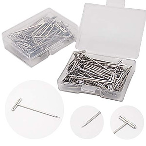 LAMXD Knit Blockers & Pin Kit,Knit Blocking Combs – Set of 25 Combs for Blocking Knitting, Crochet, Lace or Needlework Projects – Extra 100 T-pins – for use with Blocking Mats for Knitting Mat…