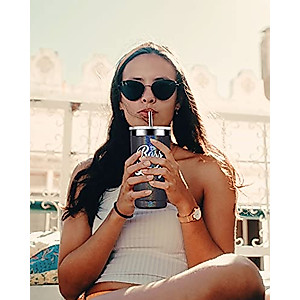 Boss Lady Mug Tumbler-Unique Christmas Birthday Gifts for Women Boss Female Mom Stainelss Steel Wine Tumbler with Staw and Lid Friend Gifts 20oz Glitter charcoal