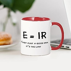 CafePress Ohms Law Mugs Ceramic Coffee Mug, Tea Cup 11 oz