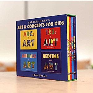 Sabrina Hahn's Art & Concepts for Kids 4-Book Box Set: ABCs of Art, 123s of Art, Animals in Art, and Bedtime with Art